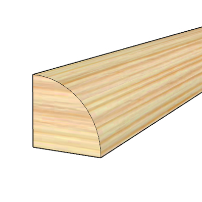 Découvrez notre gamme de bois raboté : quart de rond