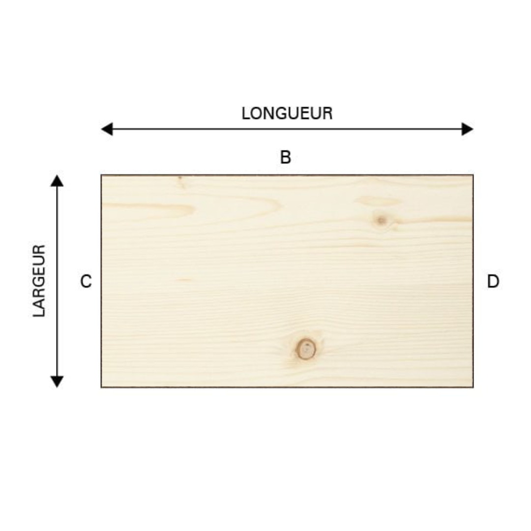 Panneau 3 plis sur mesure - Découpe droite